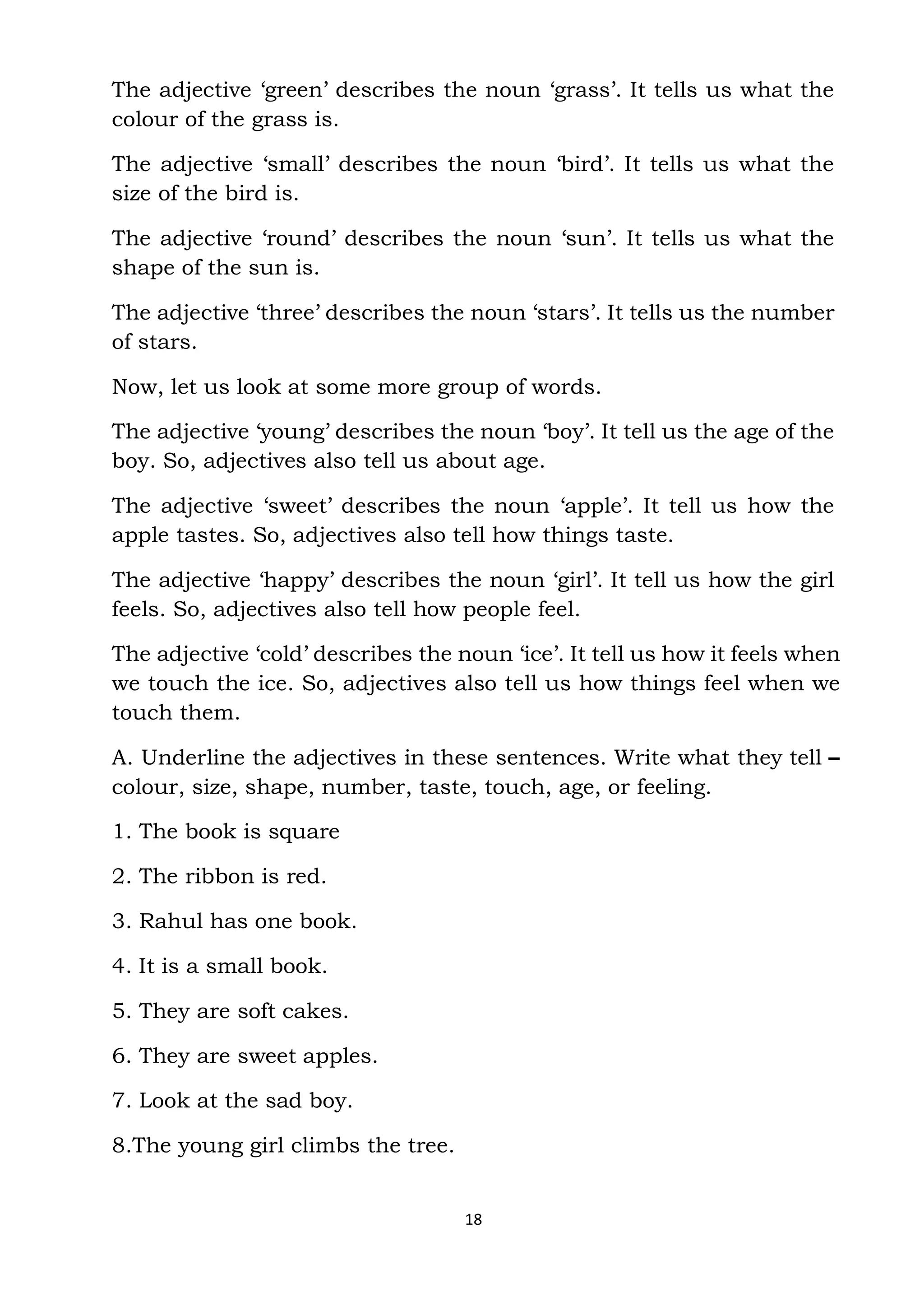 Adjective worksheet | PDF