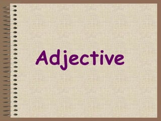 ADJECTIVES | PPT