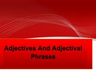 Adjective & types of Adjectives by Dilshad Hussain Shah Nikyalvi | PPT