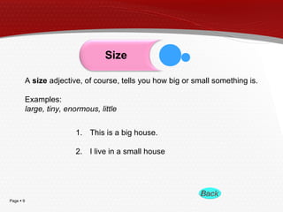 Adjective & types of Adjectives by Dilshad Hussain Shah Nikyalvi | PPT