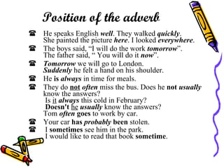 Adjective adverb | PPT