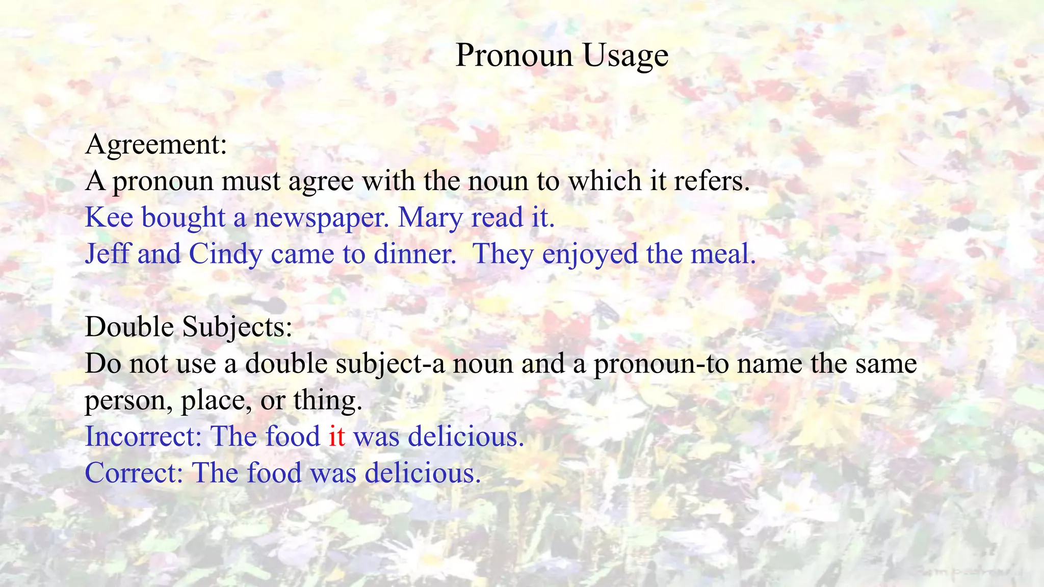 Adjective, Adverb, and Pronoun Rules and Guideline | PPTX