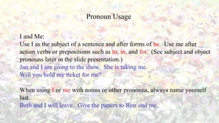 Adjective, Adverb, and Pronoun Rules and Guideline | PPTX