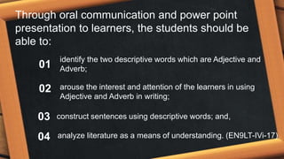 Adjective and adverb | PPT