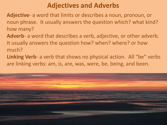 Adjective and adverbs | PPTX