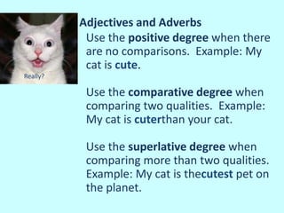 Adjective and adverbs | PPTX