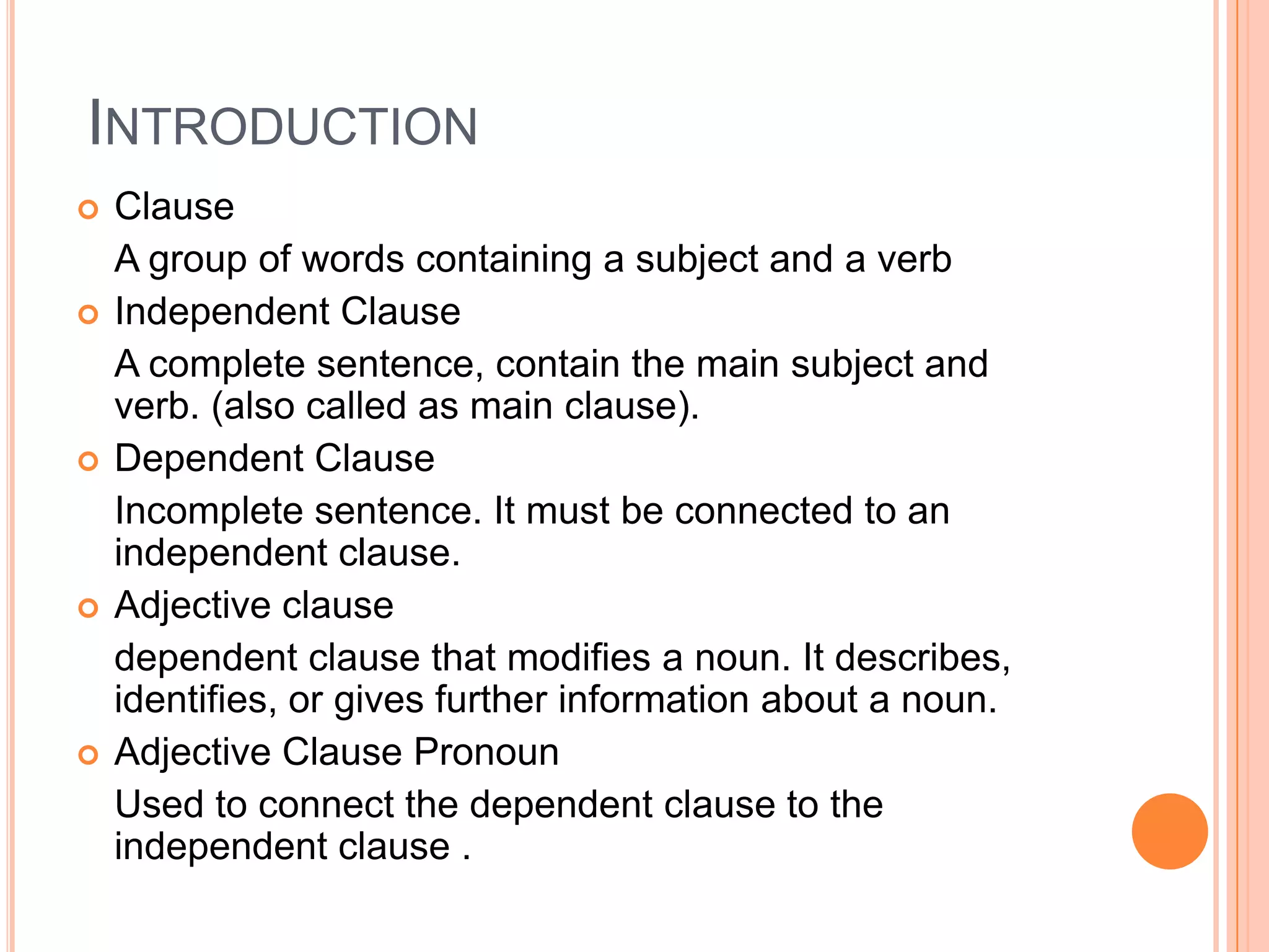 Adjective clause | PPTX
