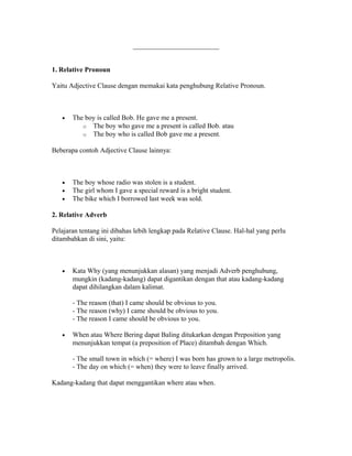 Adjective clause | DOC