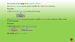 Adjective clause | PPTX