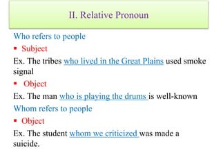 English grammar "Adjective clause" | PPTX