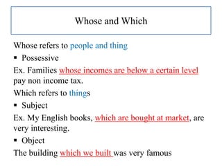 English grammar "Adjective clause" | PPTX