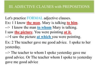 English grammar "Adjective clause" | PPTX