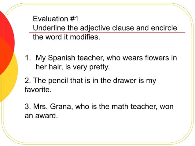 Adjective clause | PPT