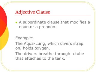 Adjective clause | PPT