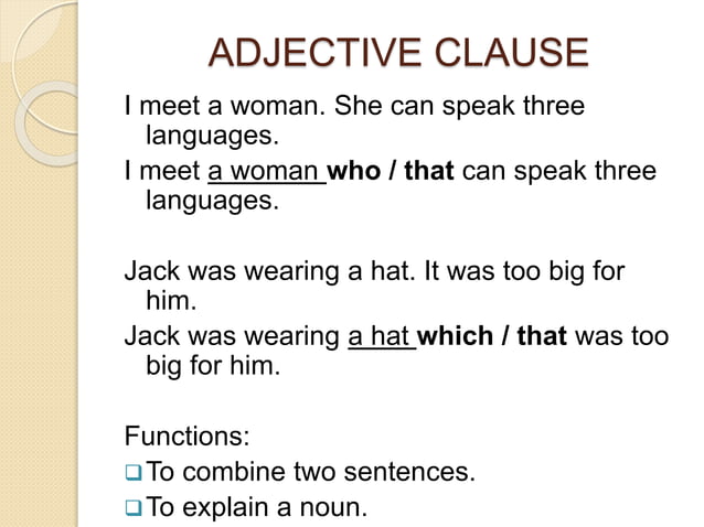 Adjective Clause | PPT