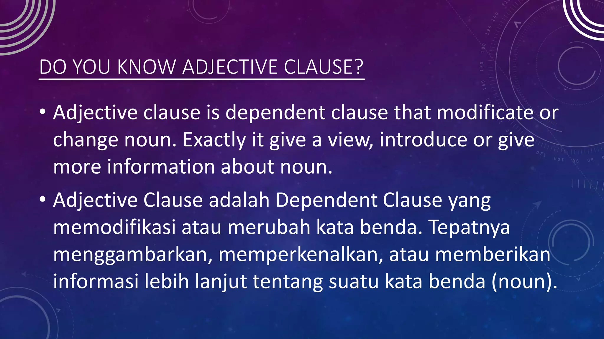 Adjective Clause-Who,Whom, Which, That | PPTX
