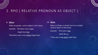 Adjective Clause-Who,Whom, Which, That | PPTX