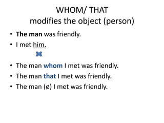 Adjective clause exercise | PPTX | Celebrity Families | Pop Culture