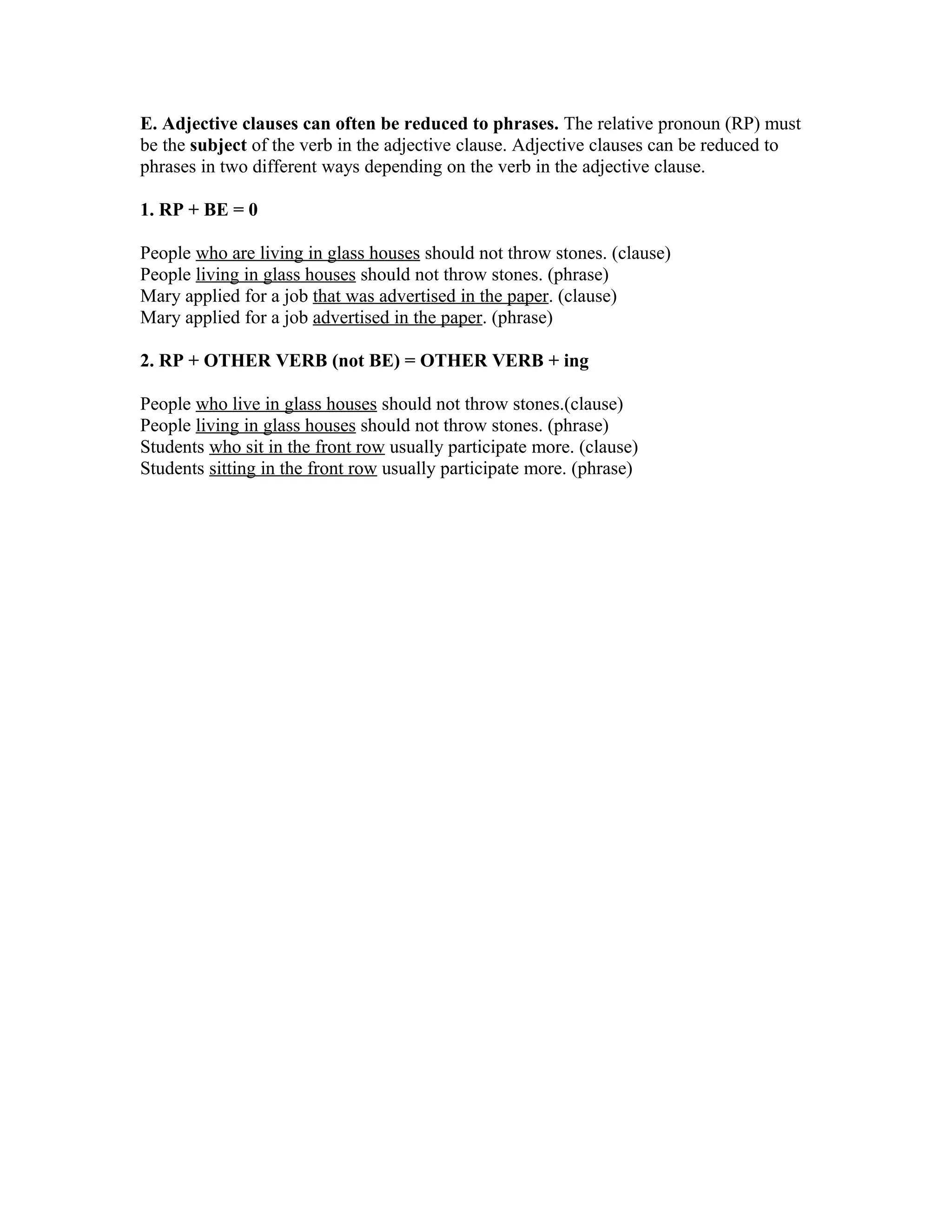 Adjective clauses | DOC