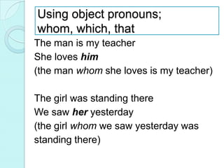 Adjective clauses | PPTX