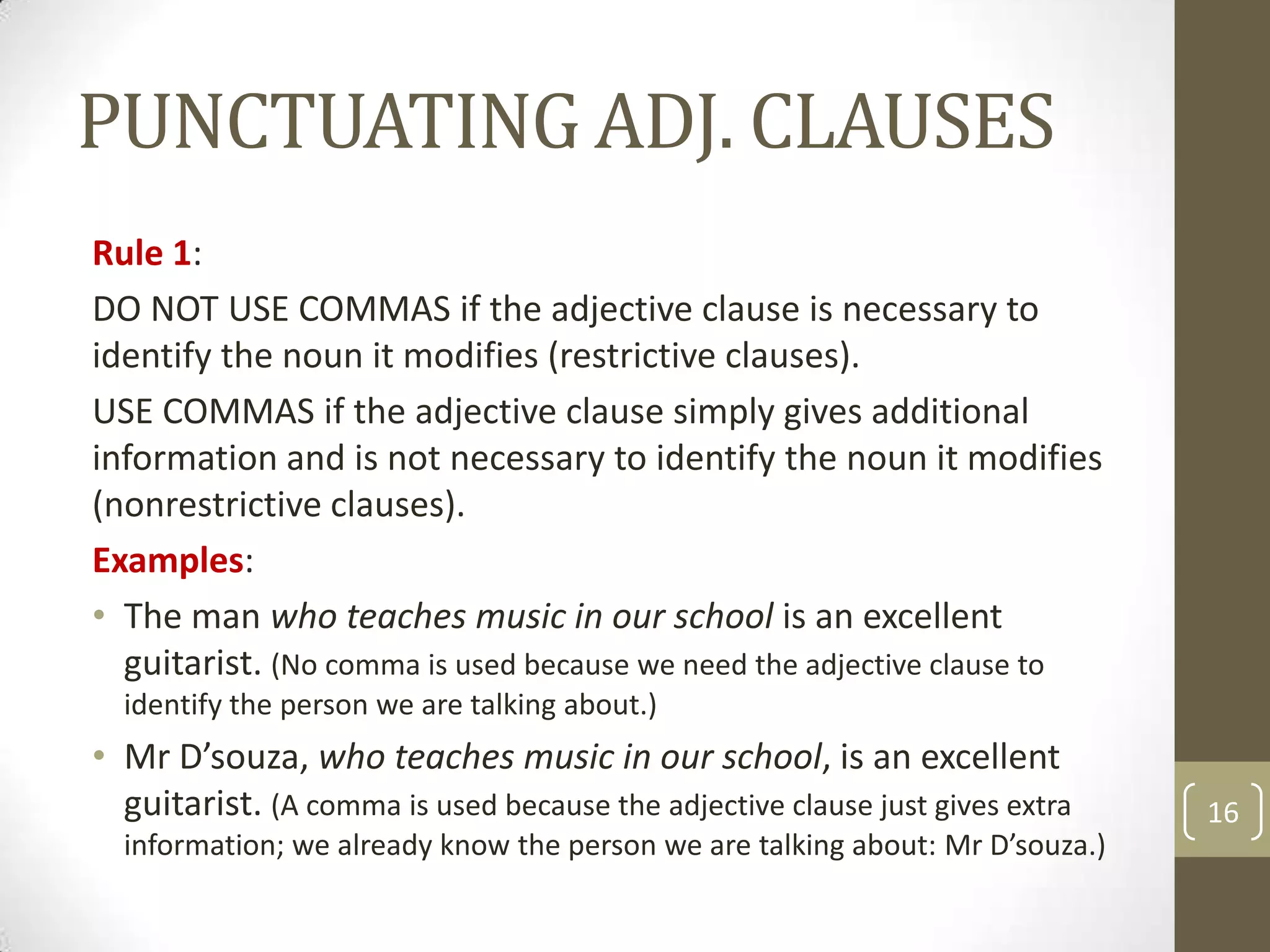 Adjective clauses | PPTX