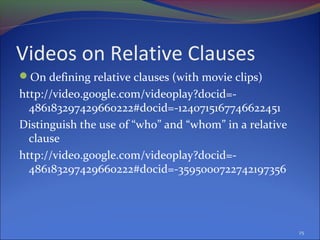 Adjective clauses | PPT