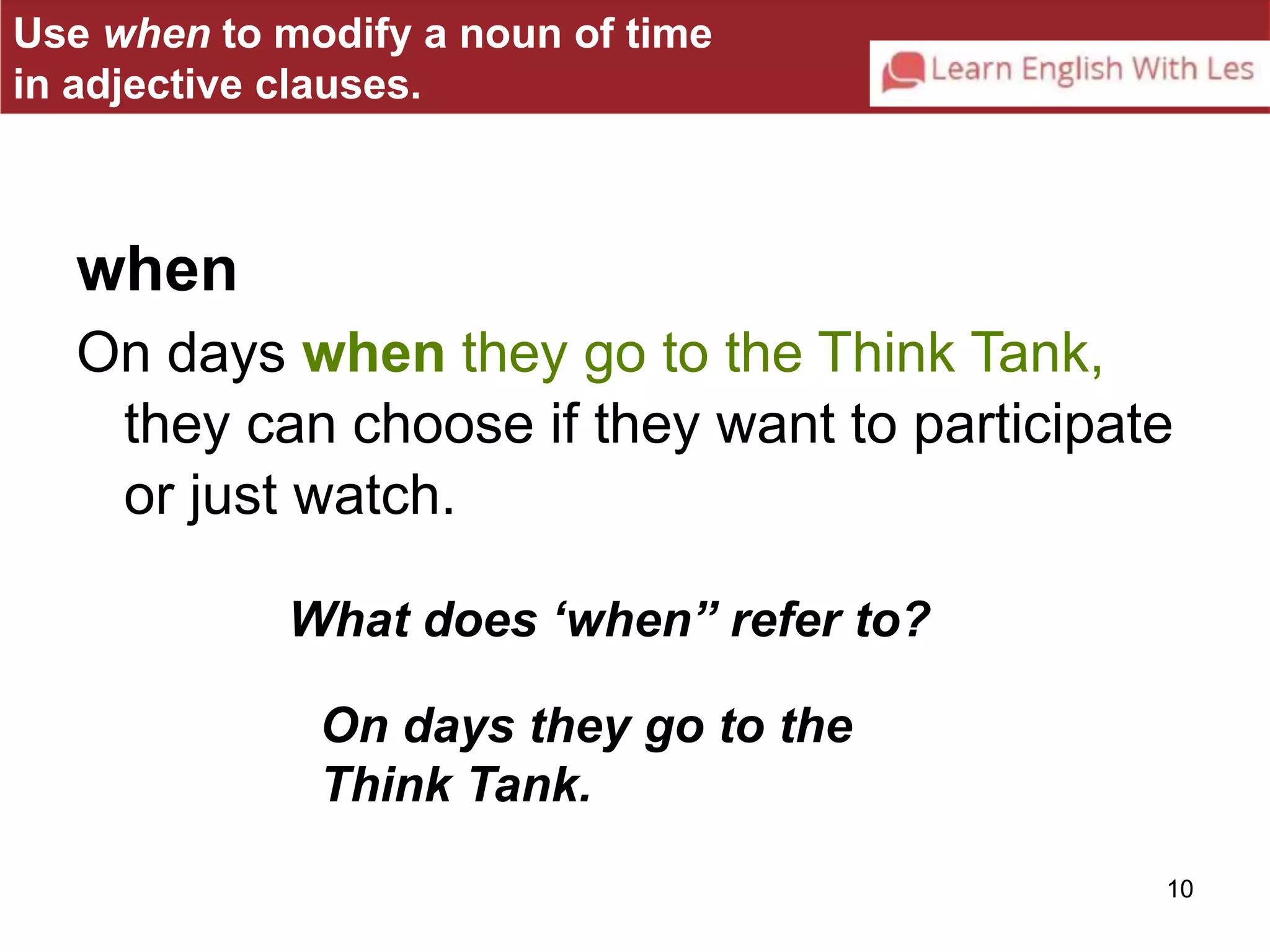 Adjective clauses | PPT