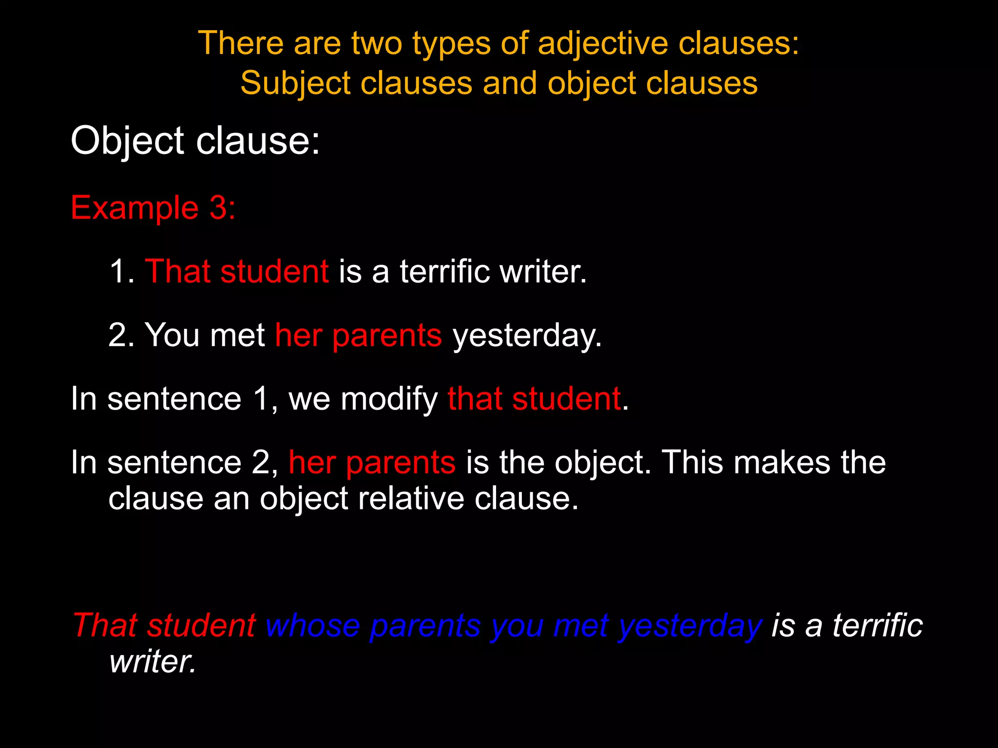 Adjectiveclauses | PPTX