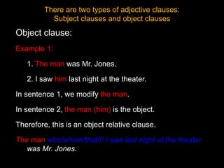 Adjectiveclauses | PPTX