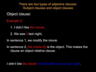 Adjectiveclauses | PPTX