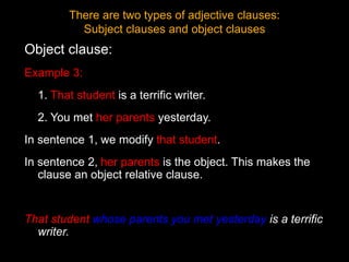 Adjectiveclauses | PPTX