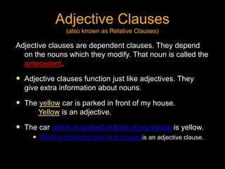 Adjectiveclauses | PPTX