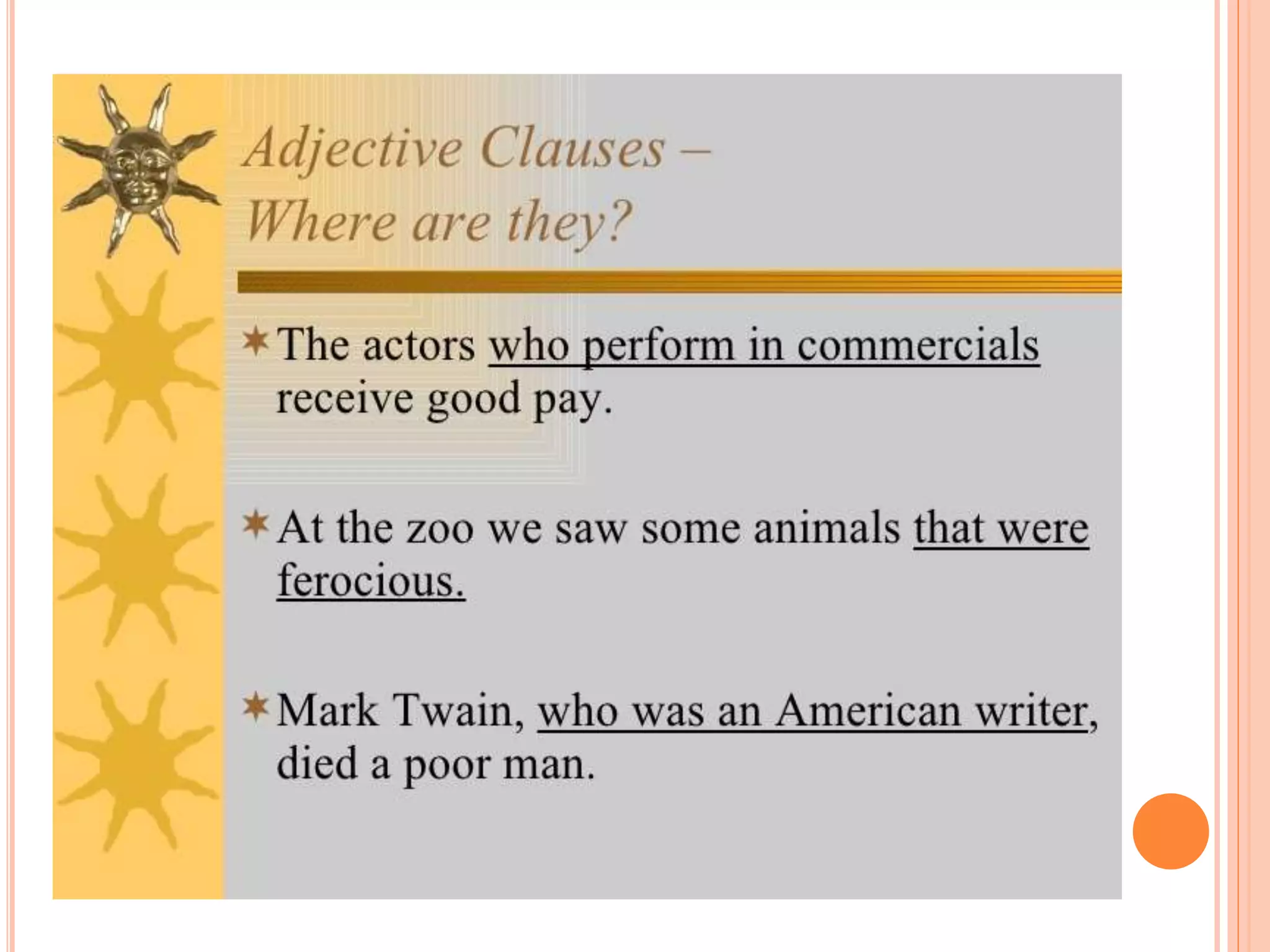 Adjective clauses | PPTX