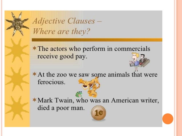 Adjective clauses | PPT