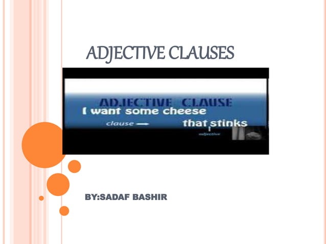 Adjective clauses | PPT