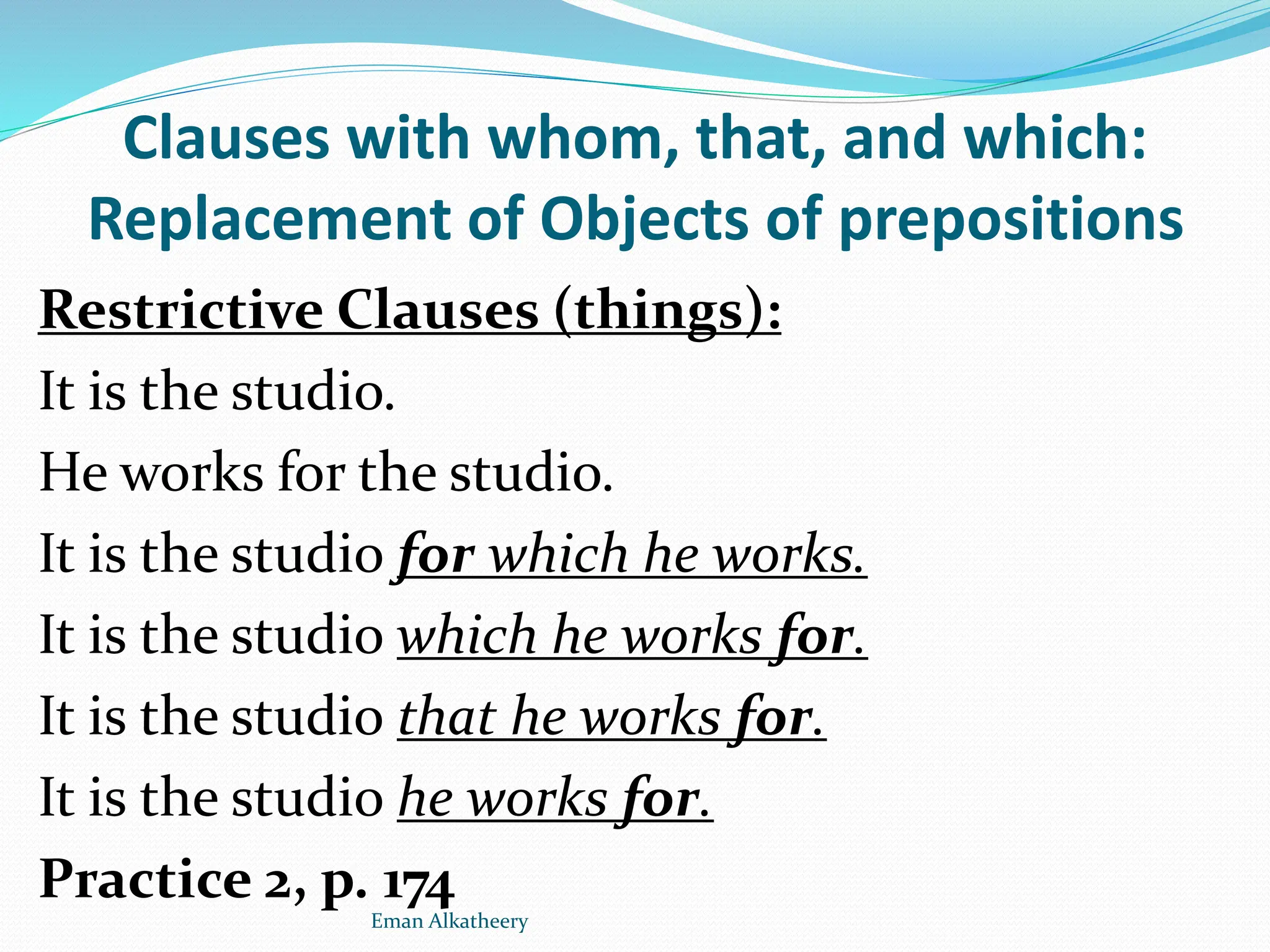 adjective_clauses and restrictive and nonrestrictive clauses | PPTX