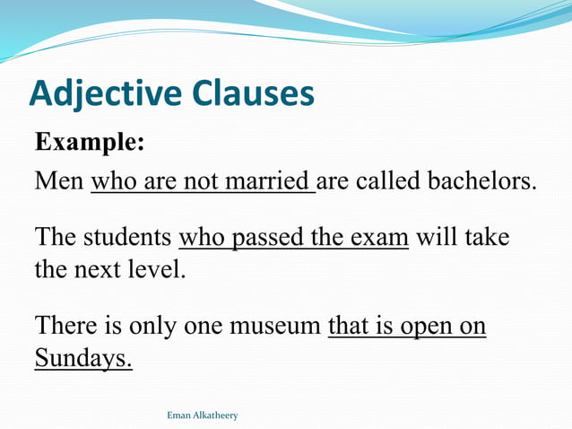 adjective_clauses and restrictive and nonrestrictive clauses | PPTX