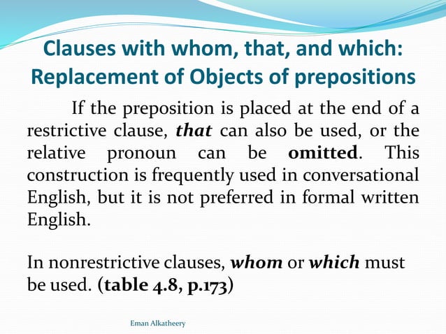 adjective_clauses and restrictive and nonrestrictive clauses | PPTX