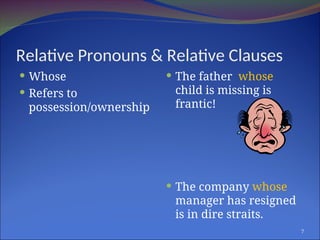 Grammar: Power Point Slides of Adjective Clauses.ppt