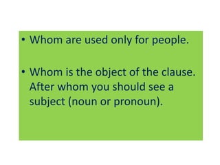 Adjective clauses klp 1 bing | PPTX