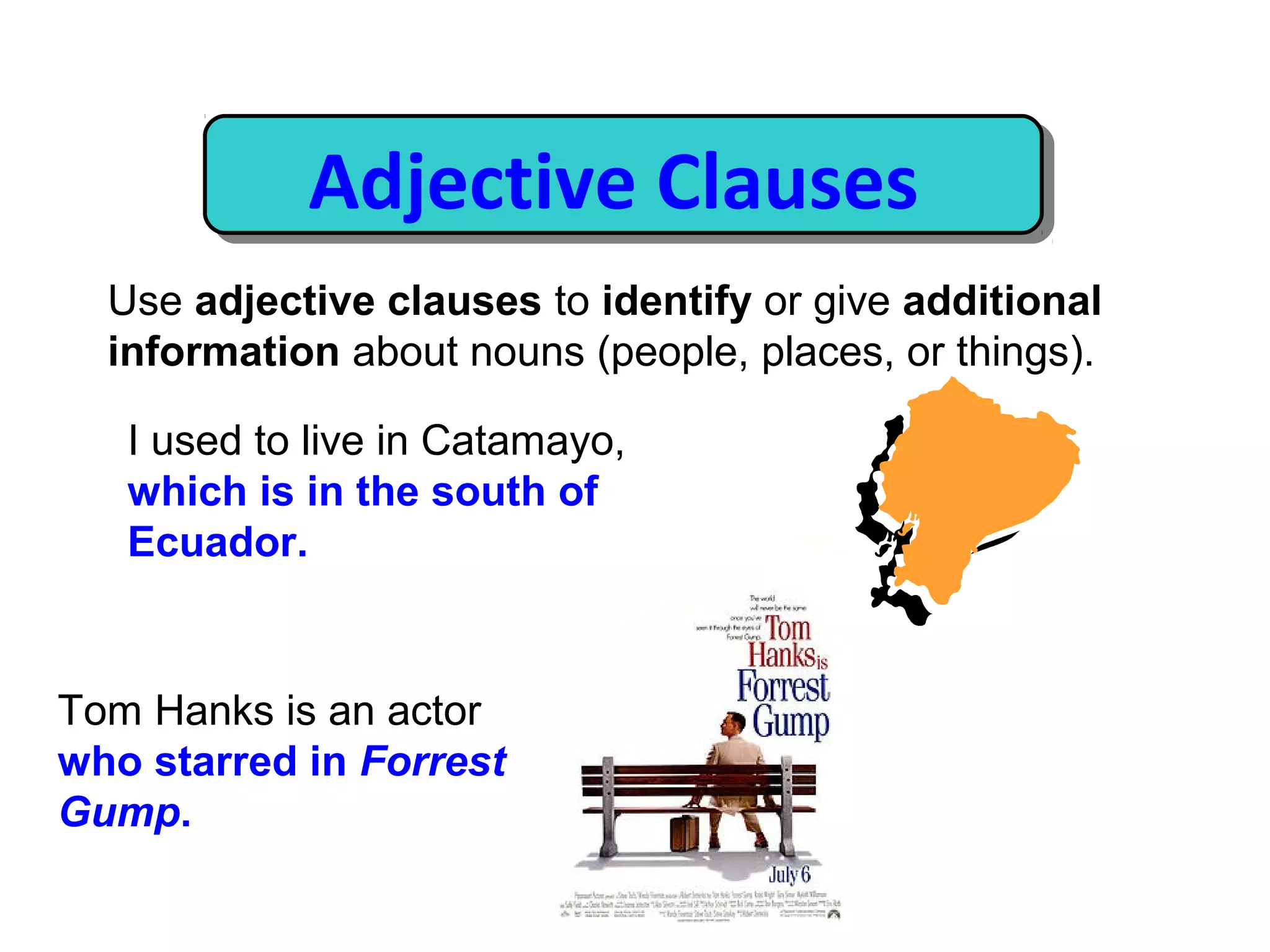 Adjective clauses with | PPT