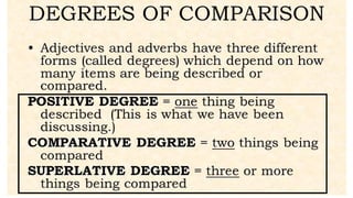 Adjective & Degree of Comparison | PPT