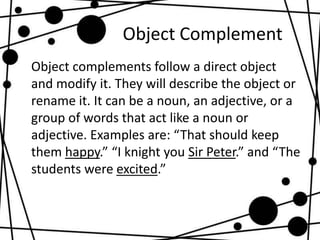 Adjective complement | PPTX