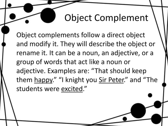 Adjective complement | PPTX