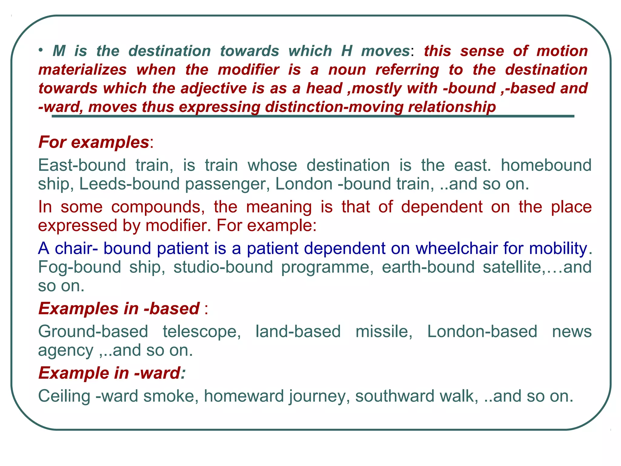 Adjective compounds zhian | PPT