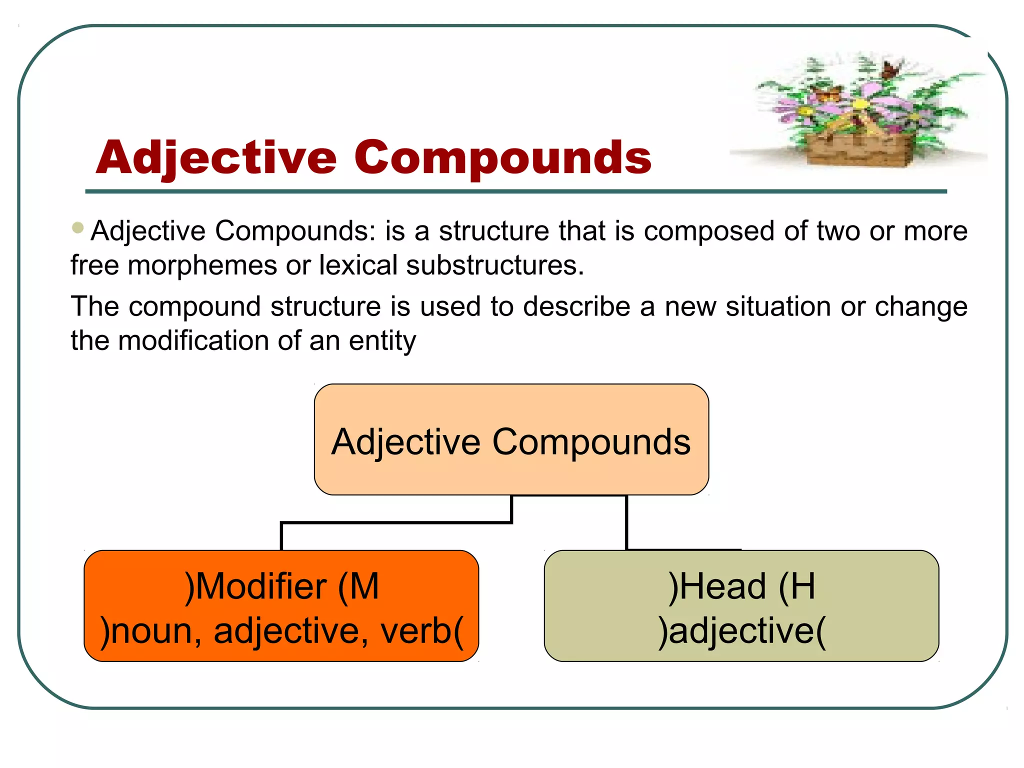Adjective compounds zhian | PPT