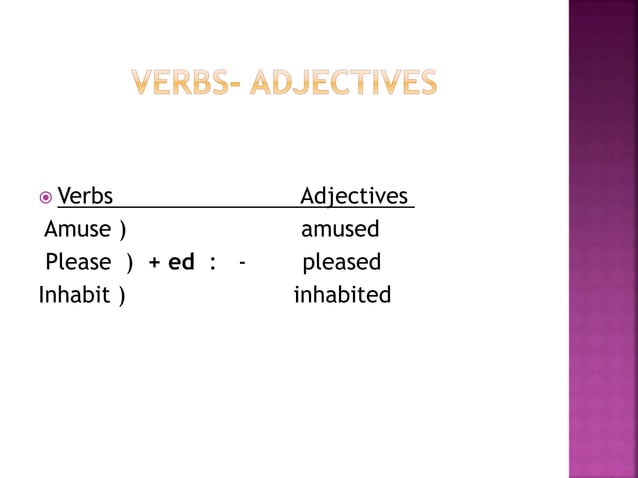 Adjective derivation | PPT