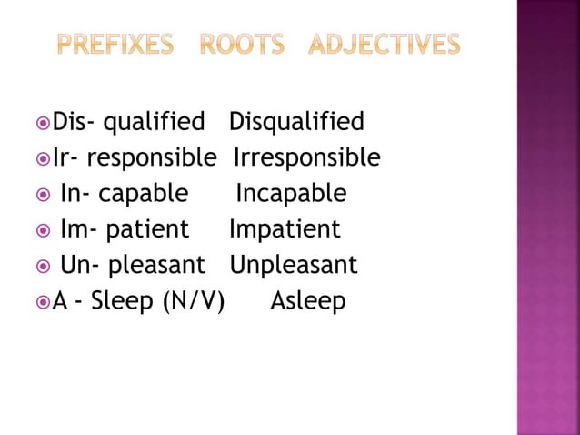 Adjective derivation | PPT