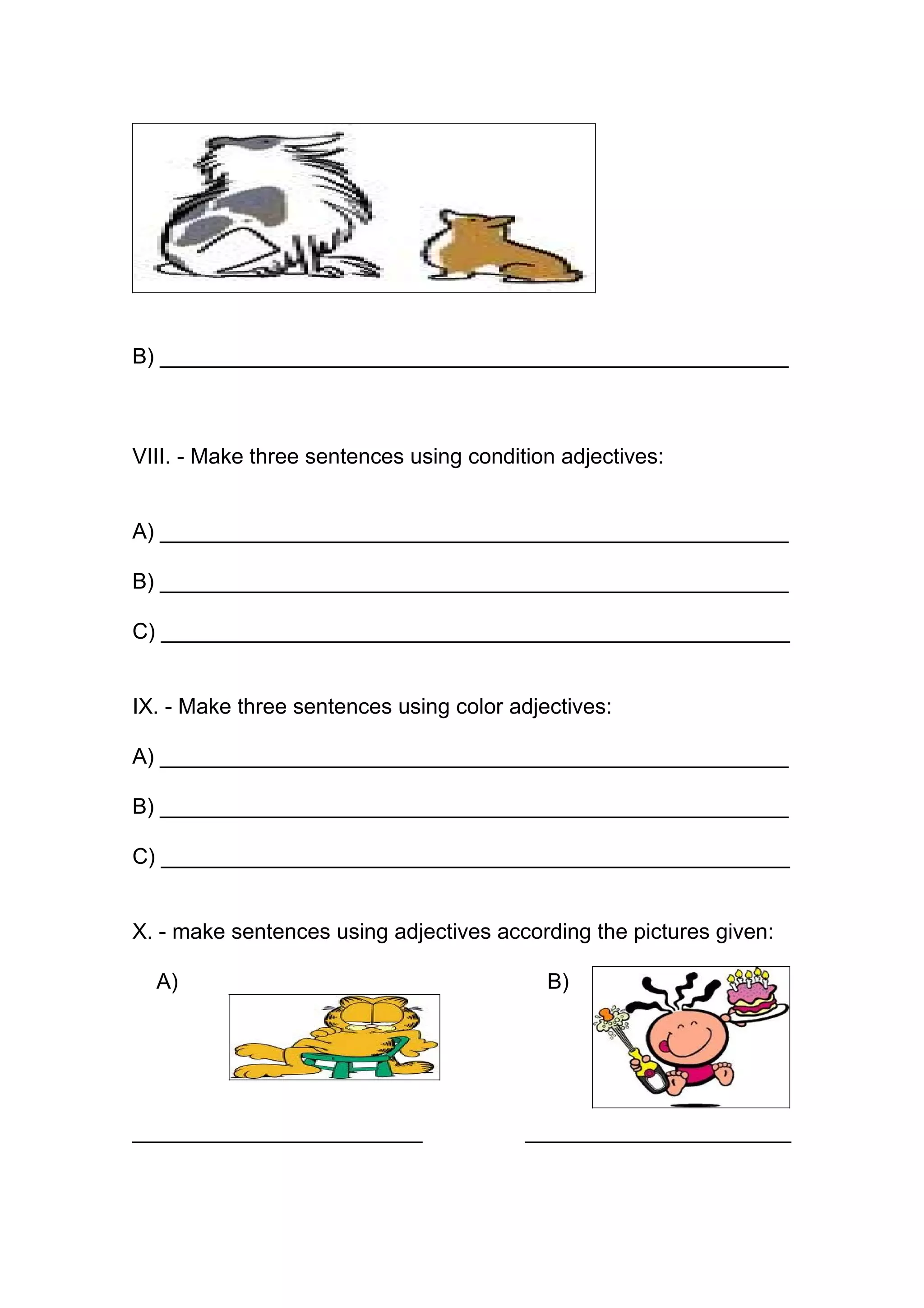 Adjective exam | DOC