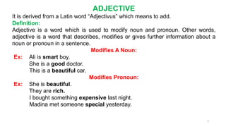 Adjectives and its types in full details | PPT